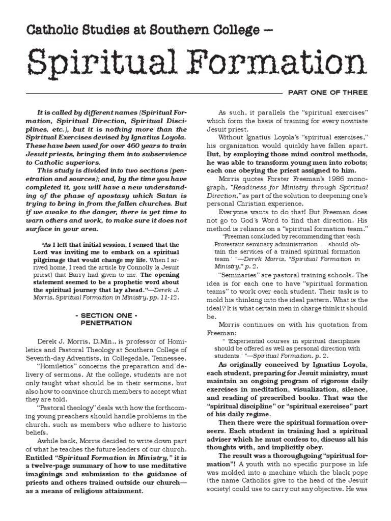 Spiritual Formation | PDF | Spirituality | Hypnosis