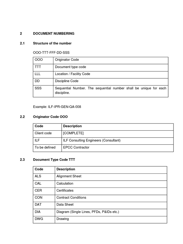 Document Numbering System | Pdf