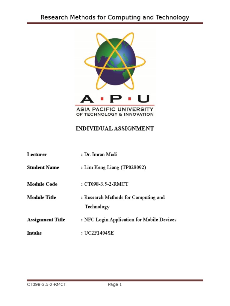 RMCT Assignment | PDF | Password | Near Field Communication