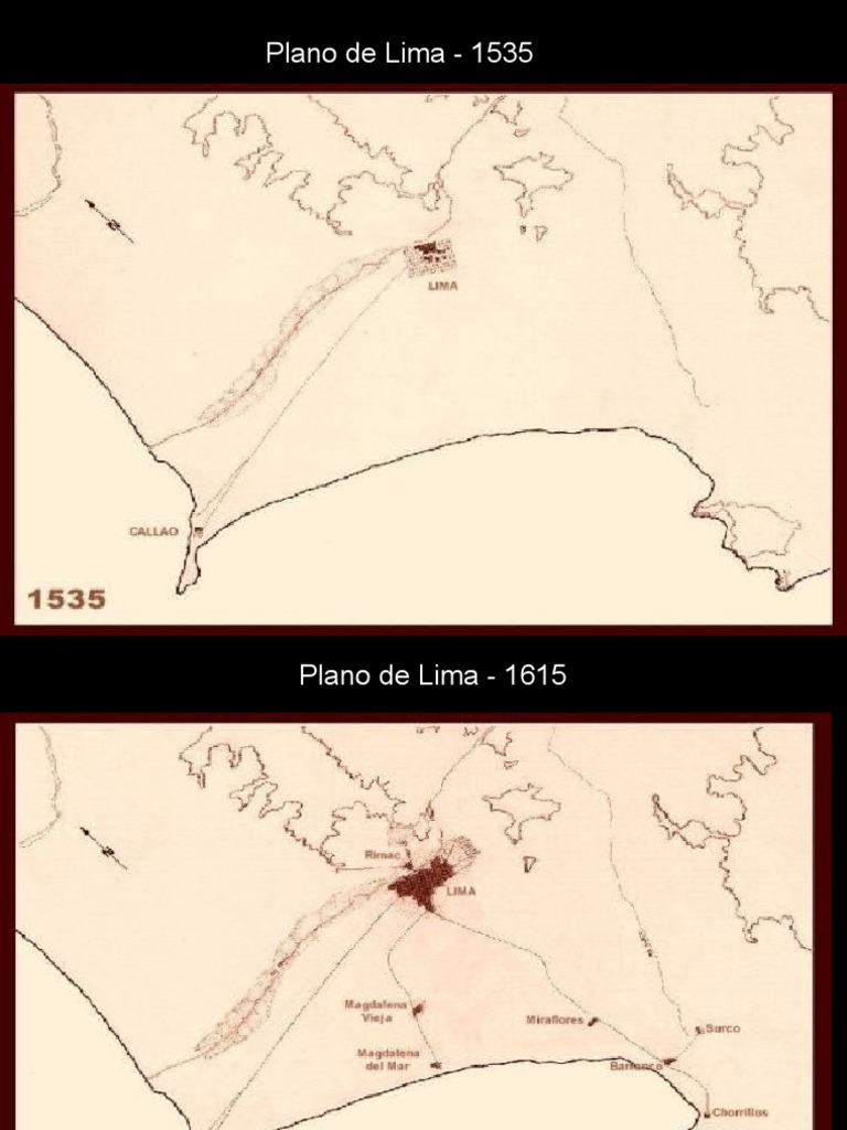 Plano de Lima - 1535 | Lima | Comunidad andina
