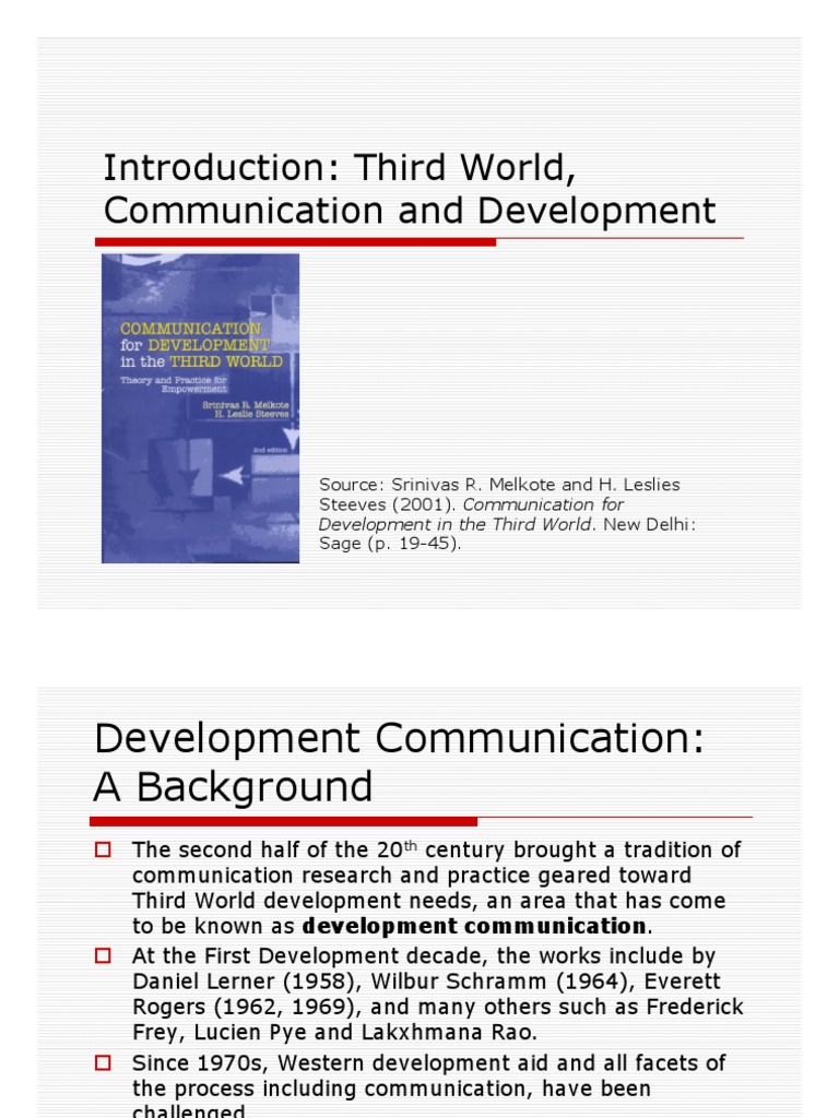 Third World Communication Development | PDF | Third World ...