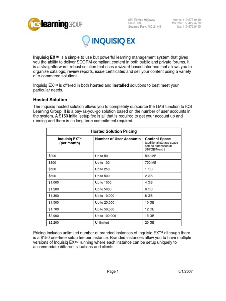 Inquisiq EX™ Is A Simple To Use But Powerful Learning Management System ...