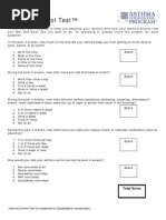 AQLQ Asthma Quality of Life Questionnaire May2020-Fillable | PDF ...