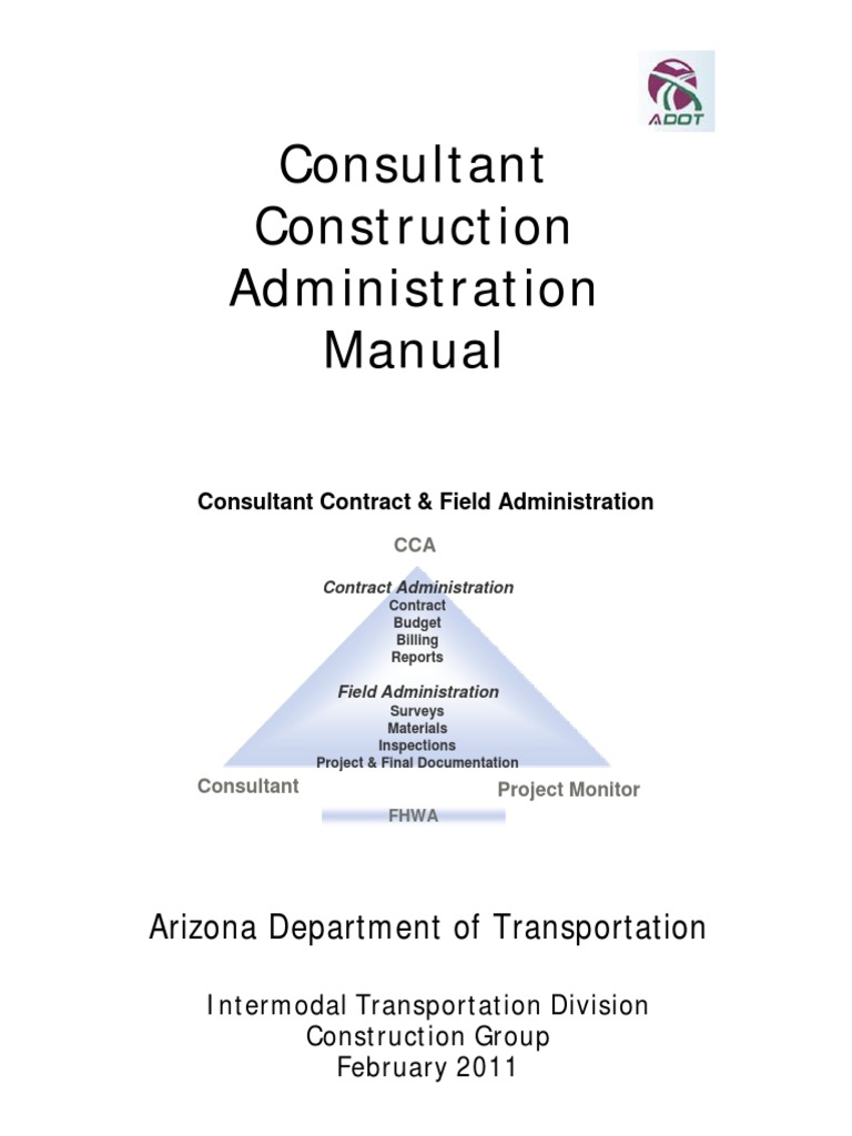 Consultant Construction Admin Manual | PDF | Project Management | Per Diem