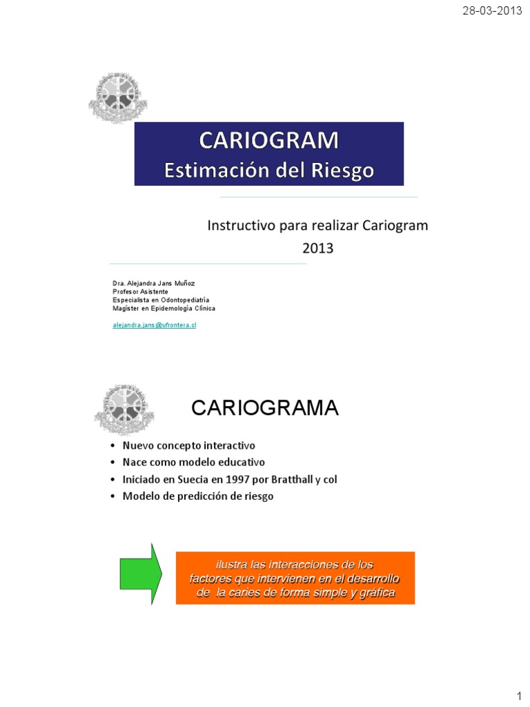 Instructivo para Uso de Cariogram | PDF | Diente humano | Información