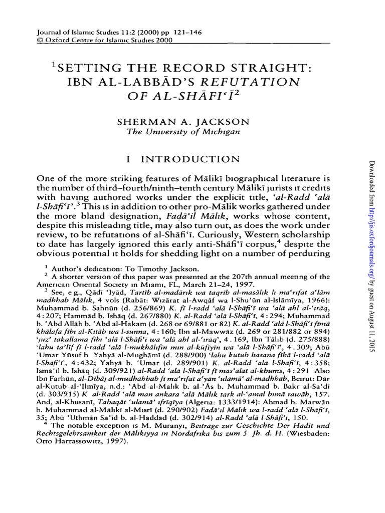 Setting The Record Straight | PDF | Hadith | Muhammad