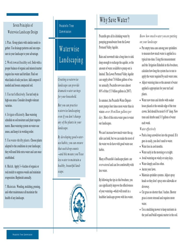 2009 Waterwise Brochure Aqua | PDF | Plants | Garden Plants