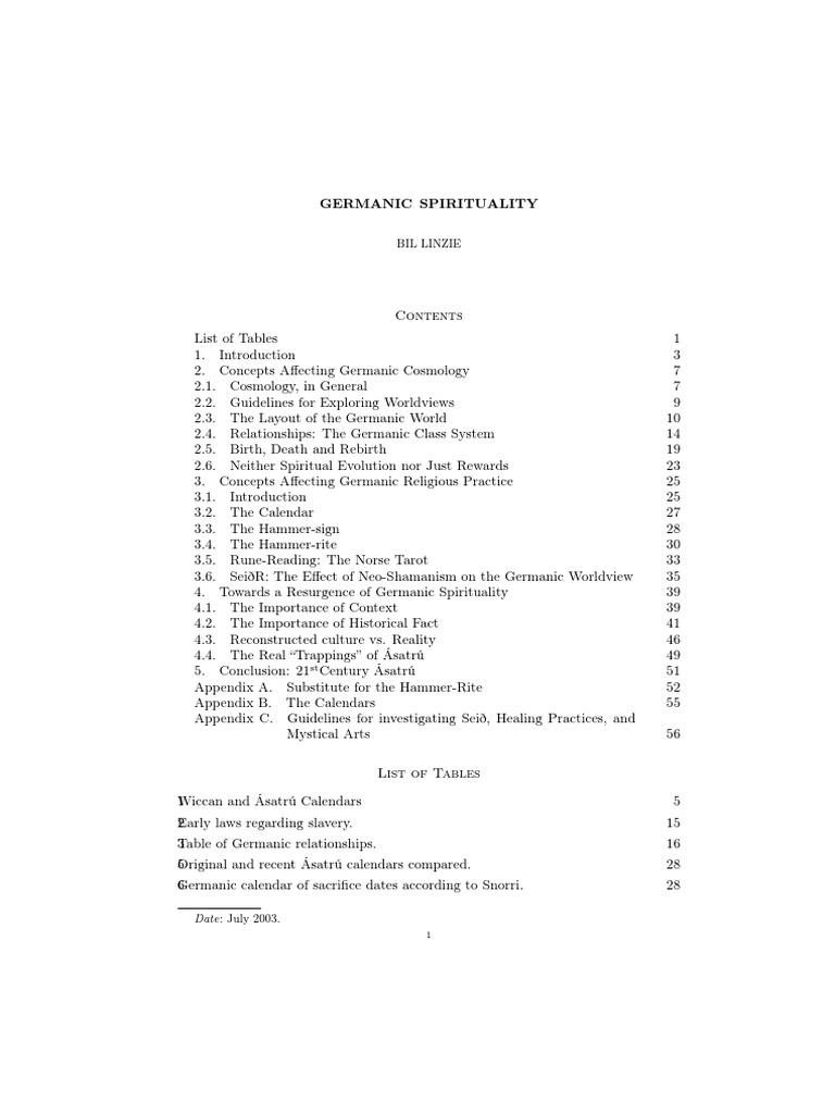 Germanic Spirituality | Download Free PDF | Heathenry (New Religious ...