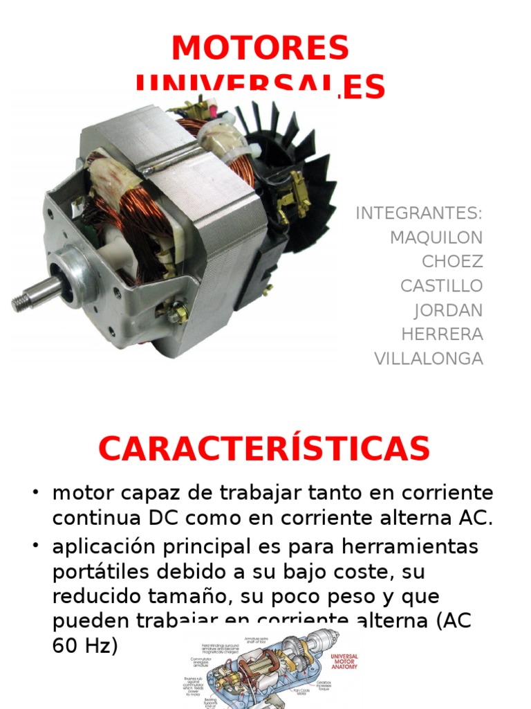 MOTORES UNIVERSALES | Propulsión | Inductor