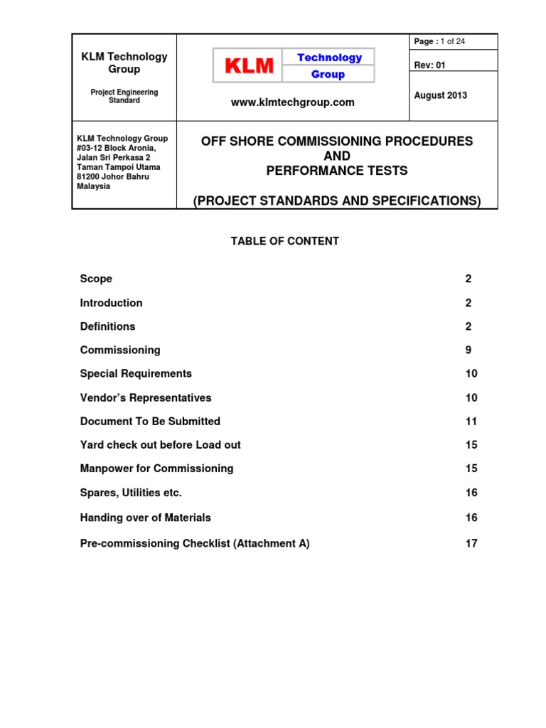 KLM Procedure | PDF | Specification (Technical Standard) | Safety