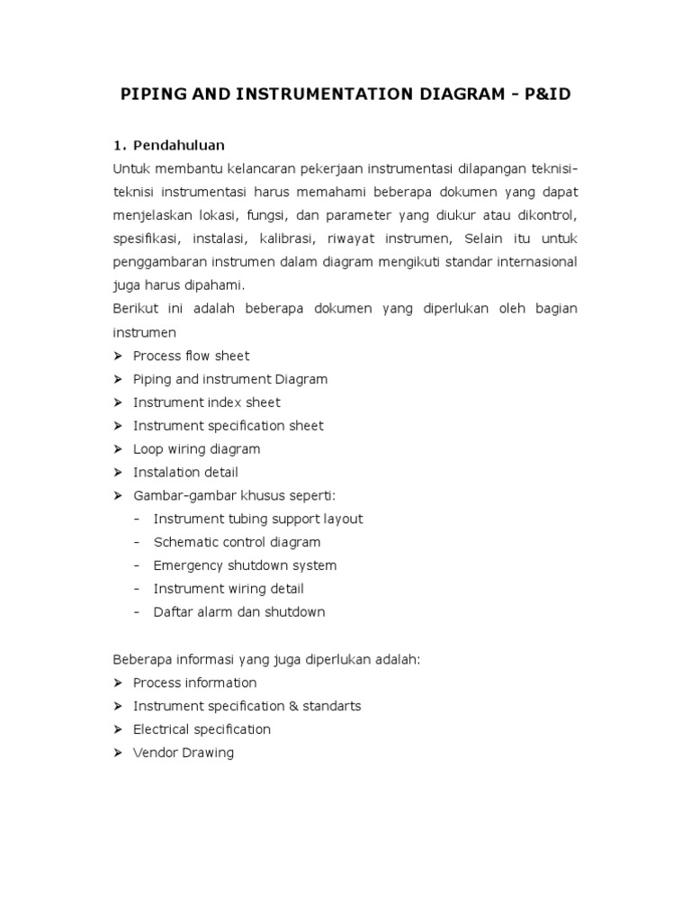 Piping and Instrumentation Diagram1 | PDF
