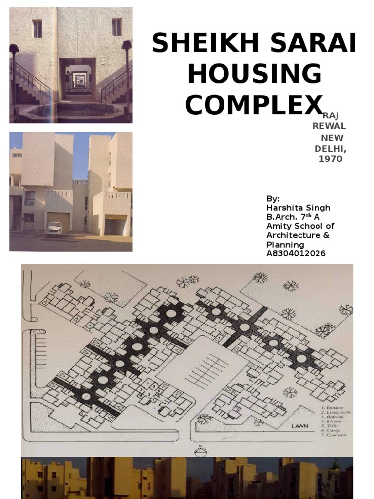 Sheikh Sarai Housing Complex | PDF | Courtyard | Climate