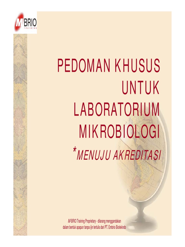 Pedoman Khusus Lab. Mikro Menuju Akreditasi | PDF | Kesehatan Holistik