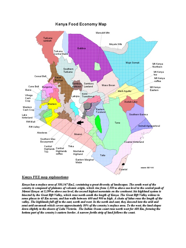 Kenya Food Economy Map