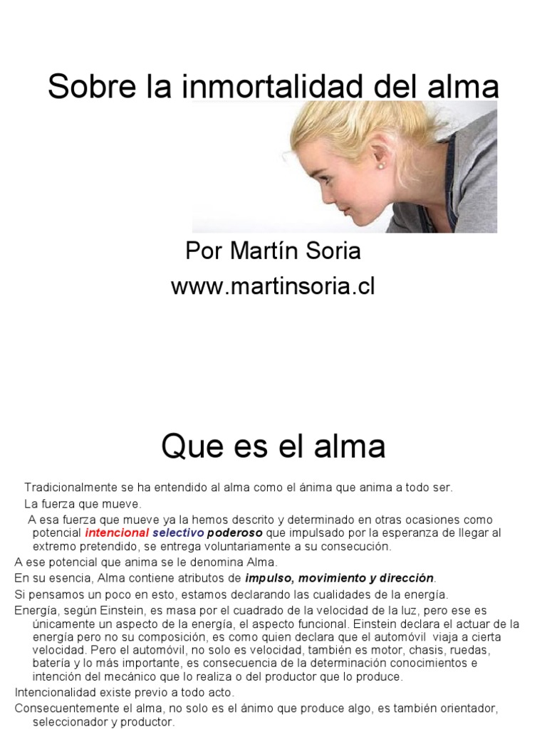 Sobre La Inmortalidad Del Alma | PDF | Alma | Inmortalidad