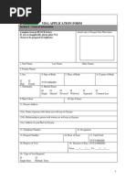Malawi Visa Application Form | PDF | International Law | Human Migration