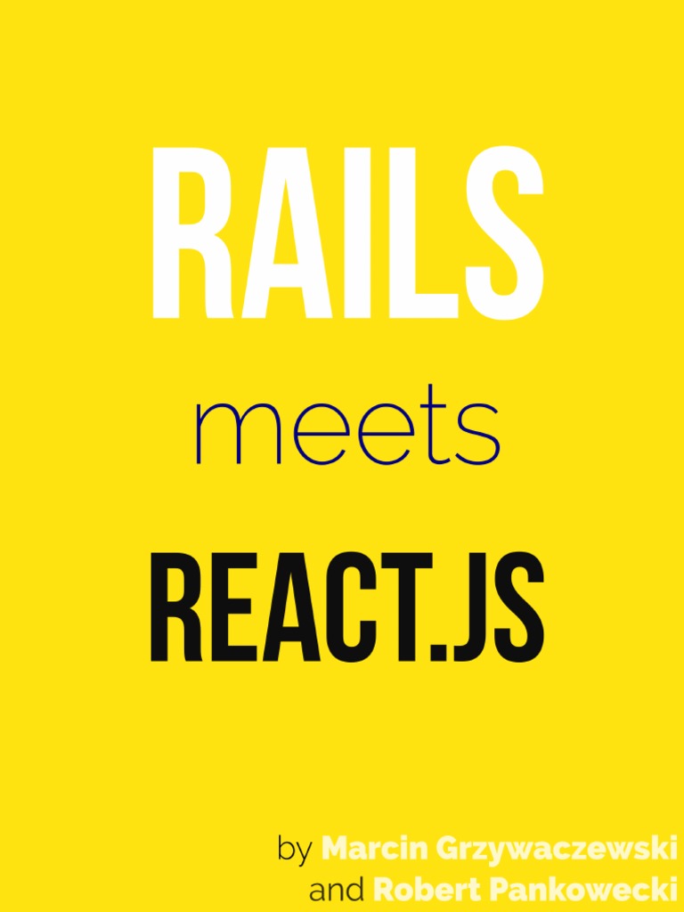 Rails Meets React Sample Pdf Method Computer Programming Html Element