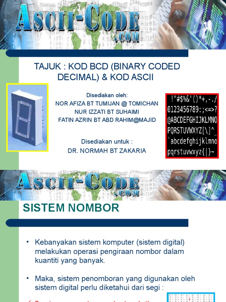 Kod Binary Amp Ascii | PDF | Komputer