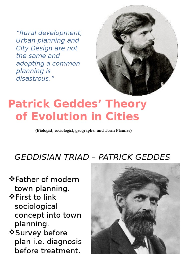 Patrick Geddes Town Planning Presentation | PDF | Metropolitan Area ...