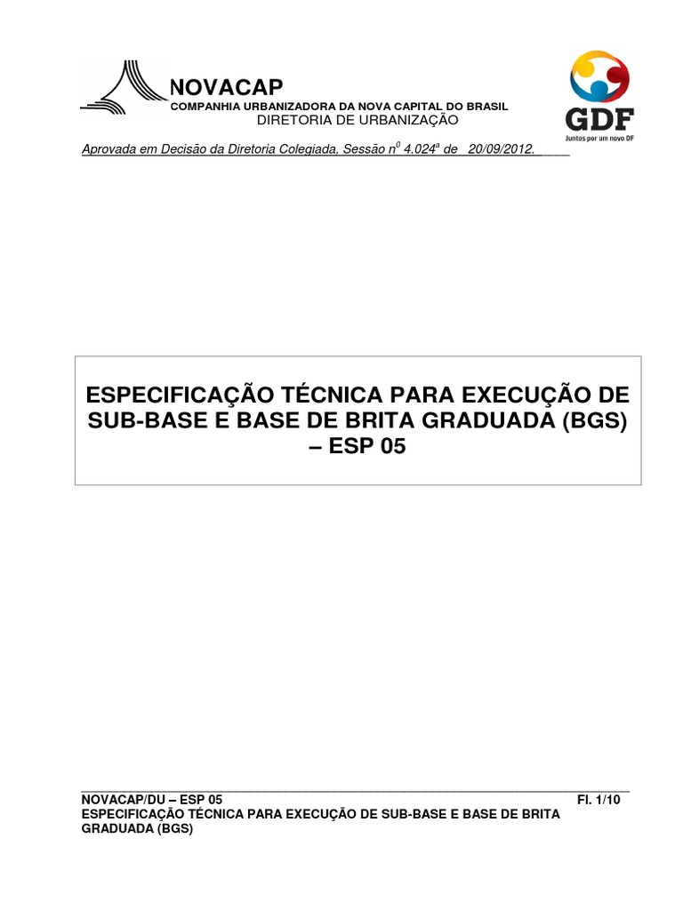 Sub-Base Ou Base de Brita Graduada | PDF | Umidade | Massa