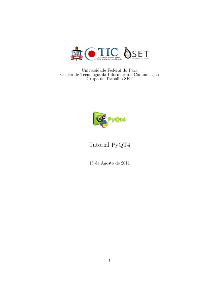 Tutorial PyQT | PDF | Classe (programação de computadores) | Interface ...