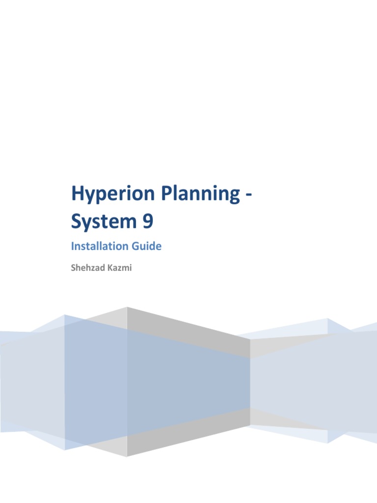 Hyperion Planning - Installation | PDF | Oracle Database | Installation ...