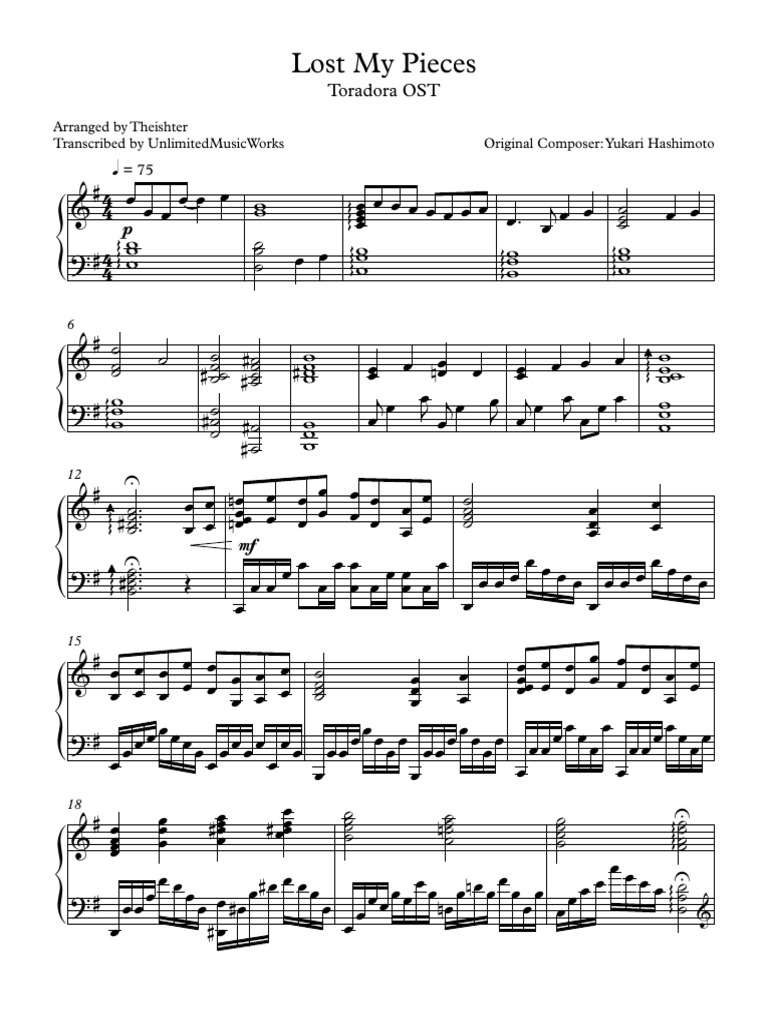 Lost My Pieces | PDF
