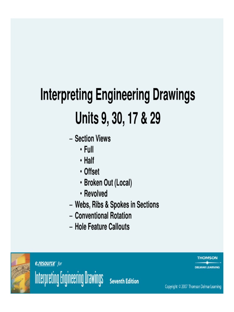 Interpreting Engineering Drawings Units 9, 30, 17 & 29 | PDF | Screw ...