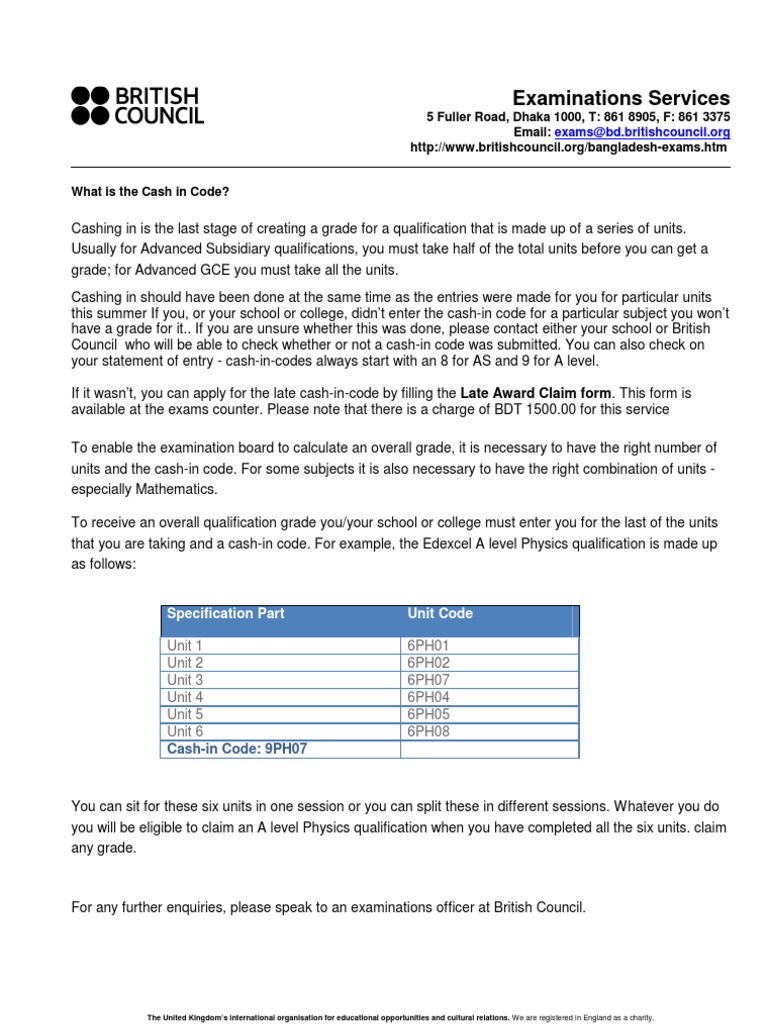 What Is Cash In Code PDF Student Assessment And Evaluation