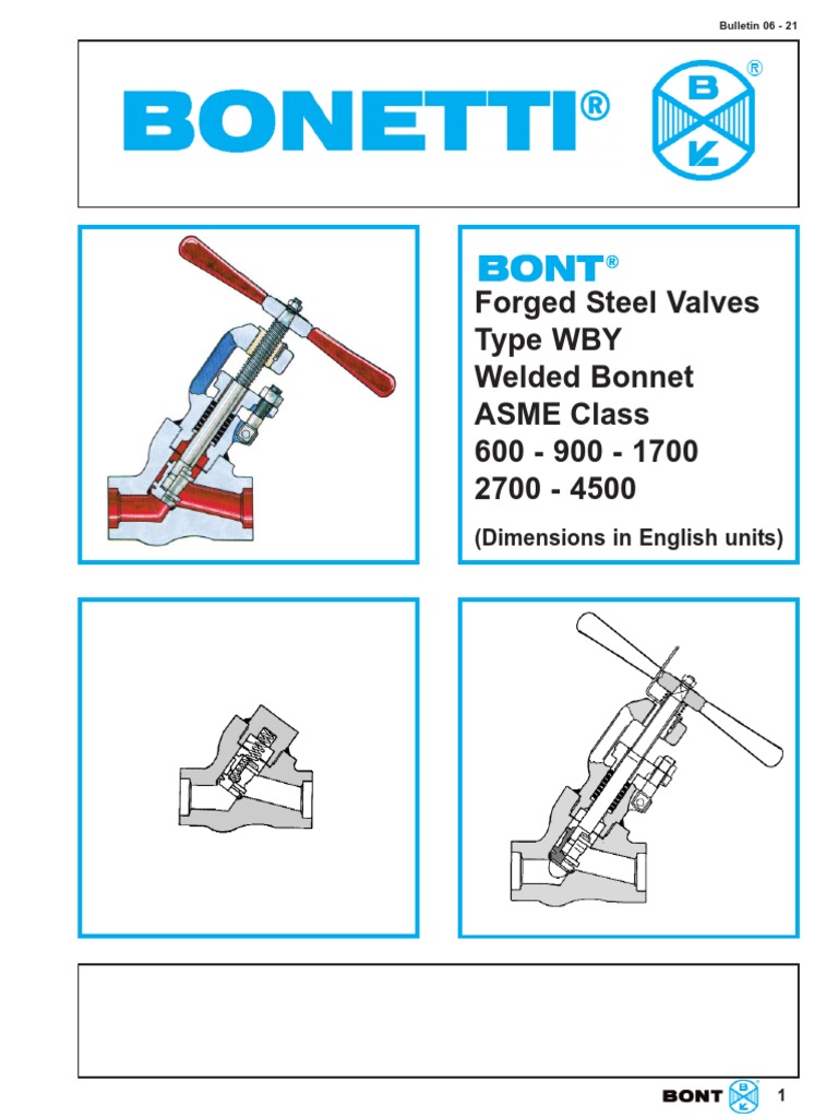Bonetti WBY Catalogue | PDF | Valve | Screw