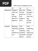 RUBRICS Dula Dulaan | PDF