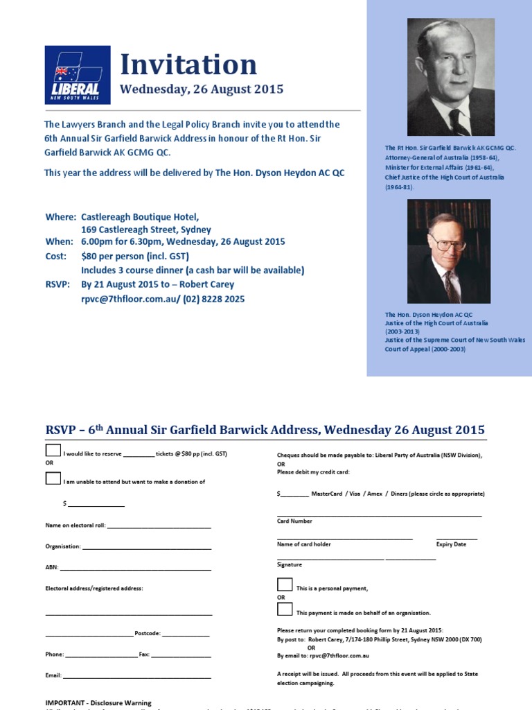 Speaker Invite | PDF