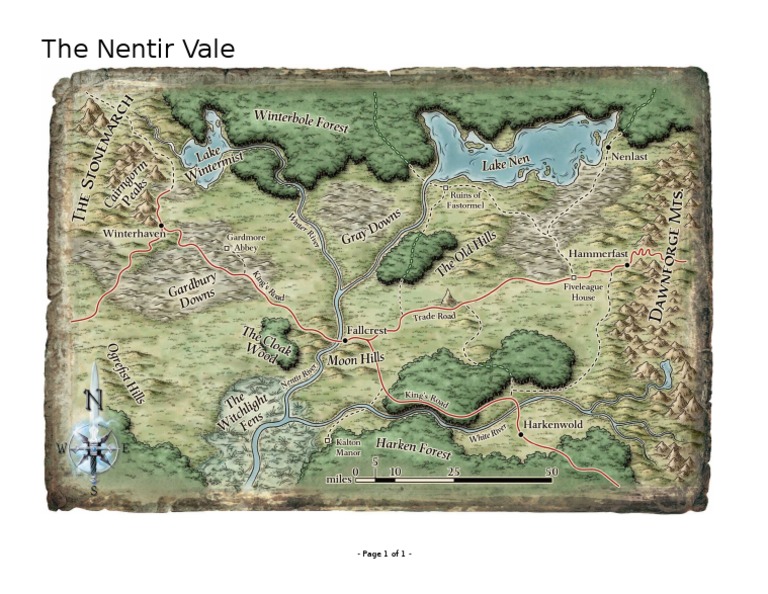 Nentir Vale Player Map | PDF