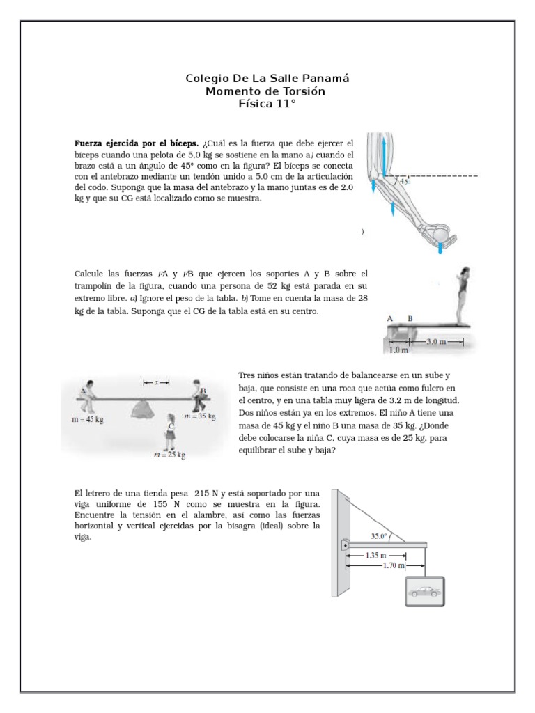 Practica de Torque | PDF | Ciencias sociales | Ciencia y matemáticas