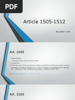 Sales Philippine Law (Articles 1458 - 1510) | PDF | Eminent Domain | Sales
