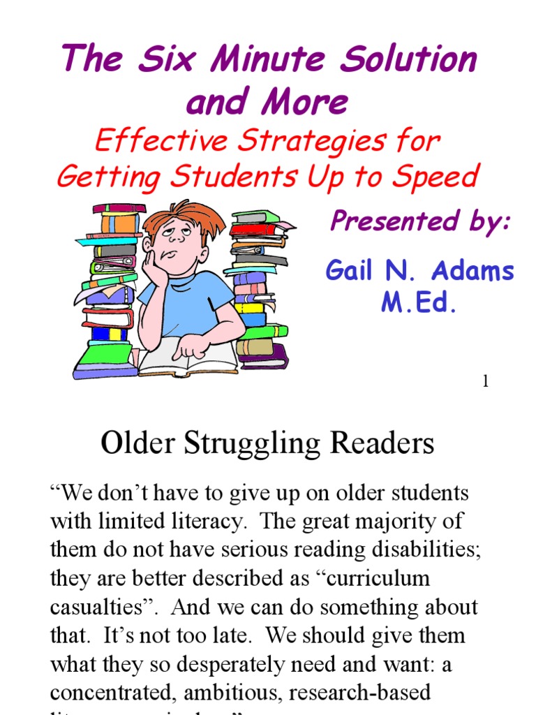 6 Minute Solution and More | PDF | Reading Comprehension | Reading (Process)