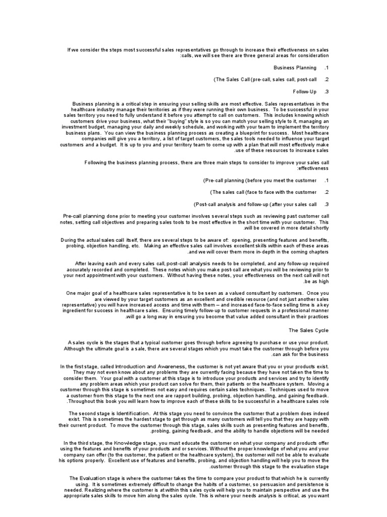 Guide Questions For Post-Call Analysis | Download Free PDF | Sales ...