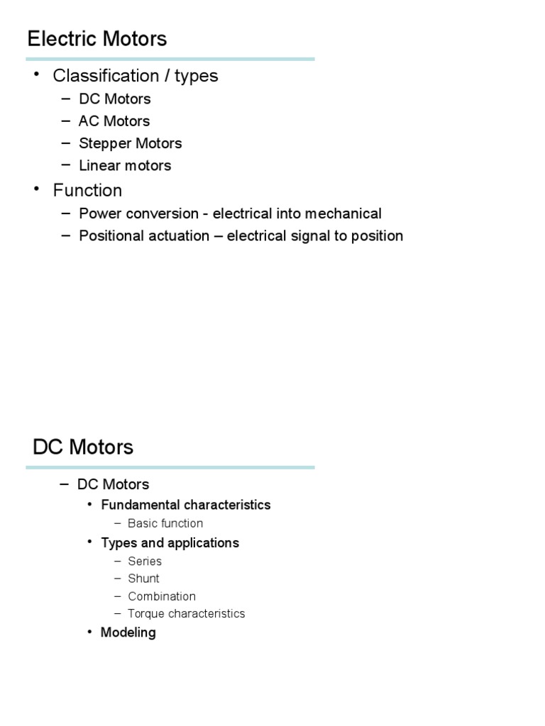 Electric Motors: - Classification / Types | PDF | Electric Motor | Machines