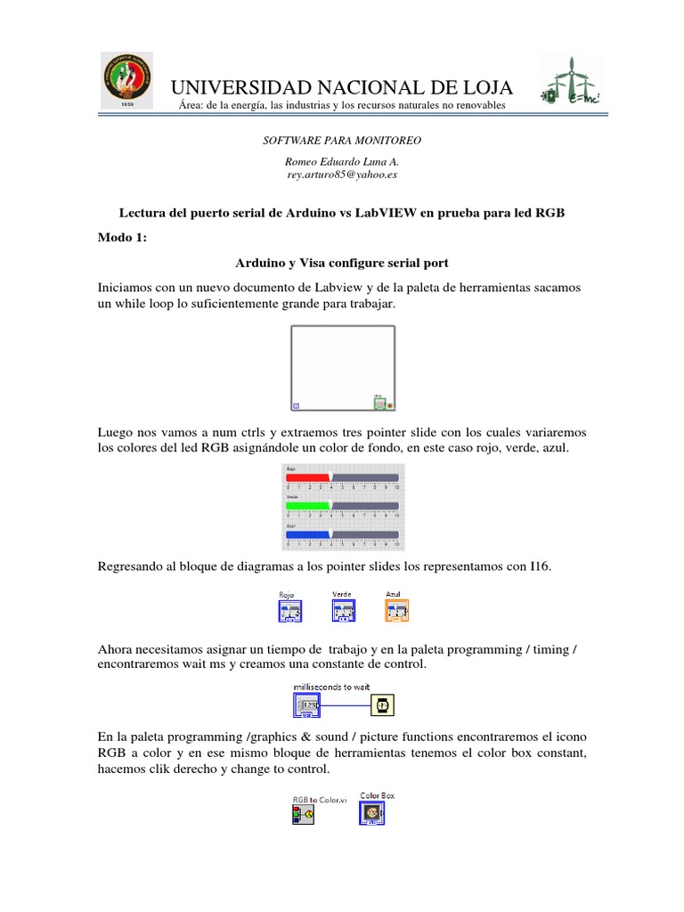 Lectura Del Puerto Serial de Arduino Vs LabVIEW | PDF | Arduino ...