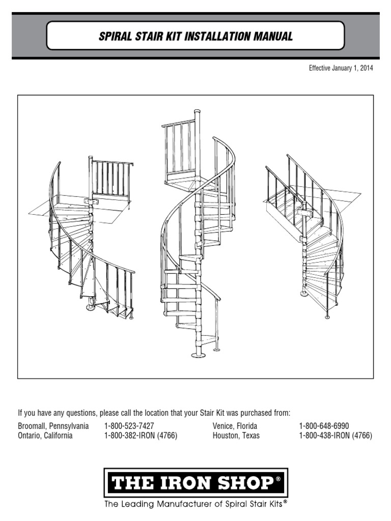 Metal Spiral Stairs Install Manual | Stairs | Screw