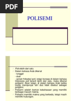 Pengertian Polisemi Dan Contoh | PDF