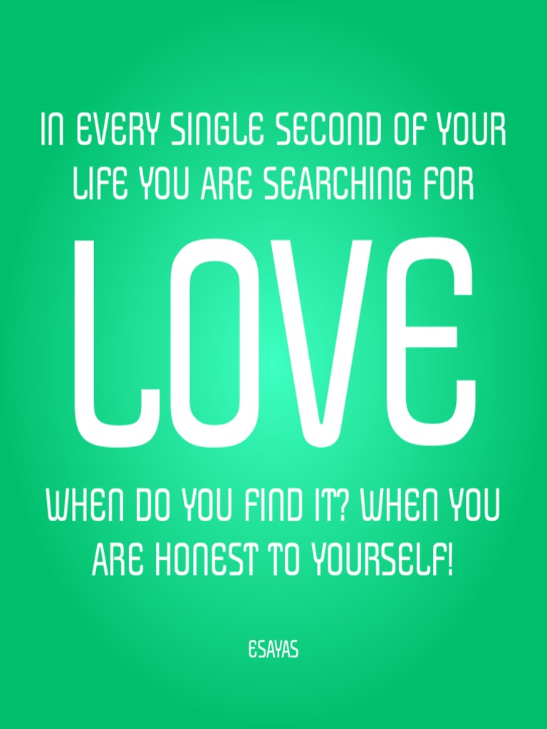 In Every Single Second of Your Life You Are Searching For: Esayas | PDF ...