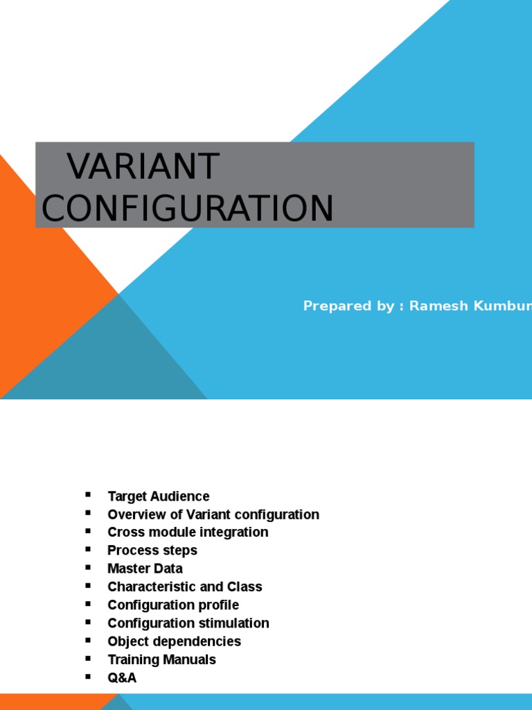 SAP Variant Configuration Overview | PDF | Simulation | Specification ...