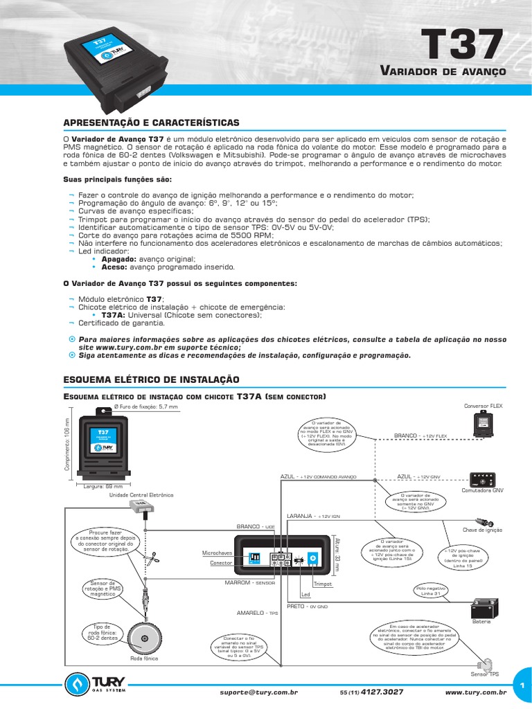 Manual t37 para Etorq | PDF | Relé | Eletrônicos