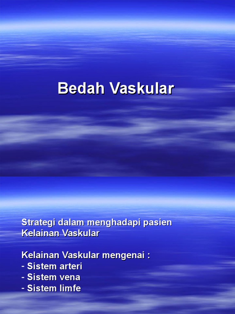 Bedah Vaskuler | PDF