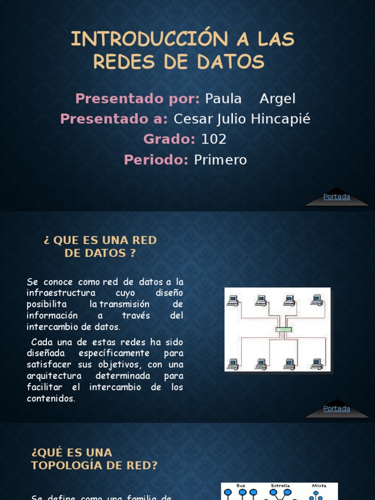 Introducción A Las Redes de Datos | PDF | Topología de la red | Red de ...