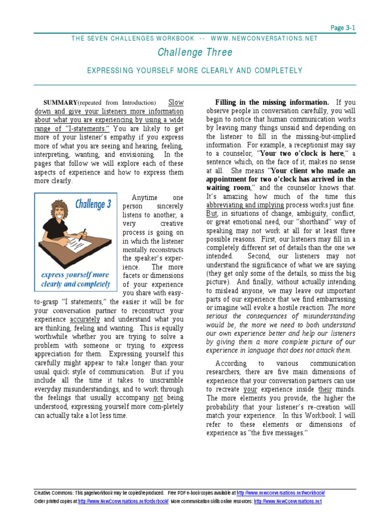 Seven Challenges Chapter3 | PDF | Neuro Linguistic Programming | Emotions