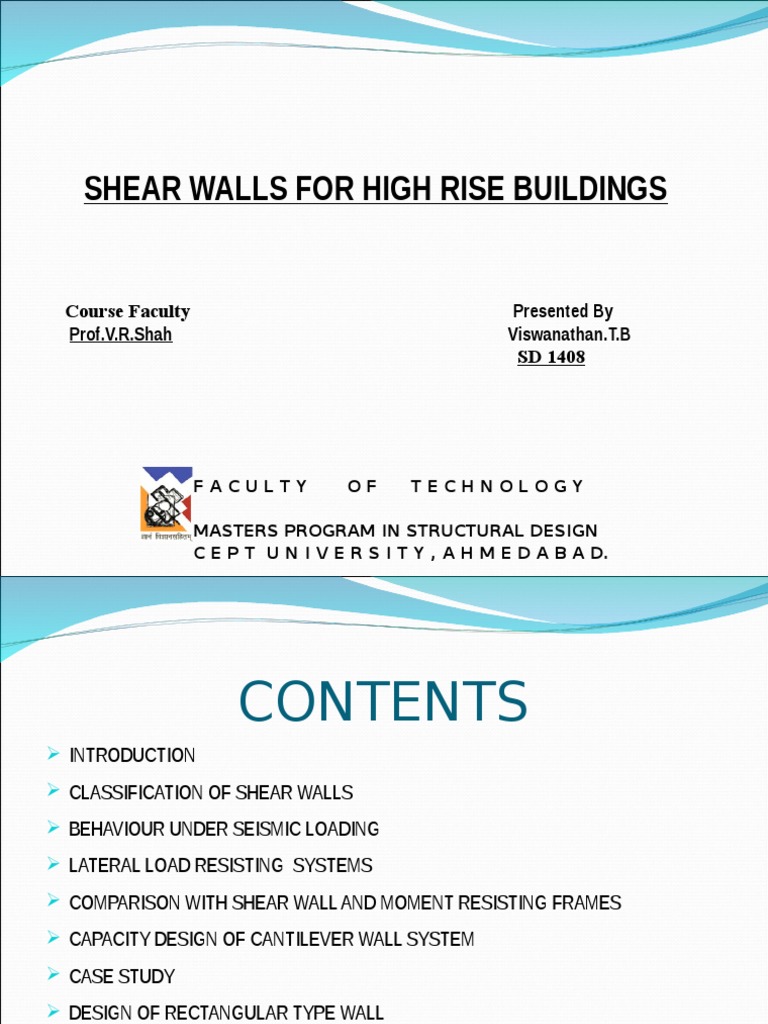 SHEAR WALLS FOR HIGH RISE BUILDINGS (WWW - Ebmfiles.com) | PDF ...