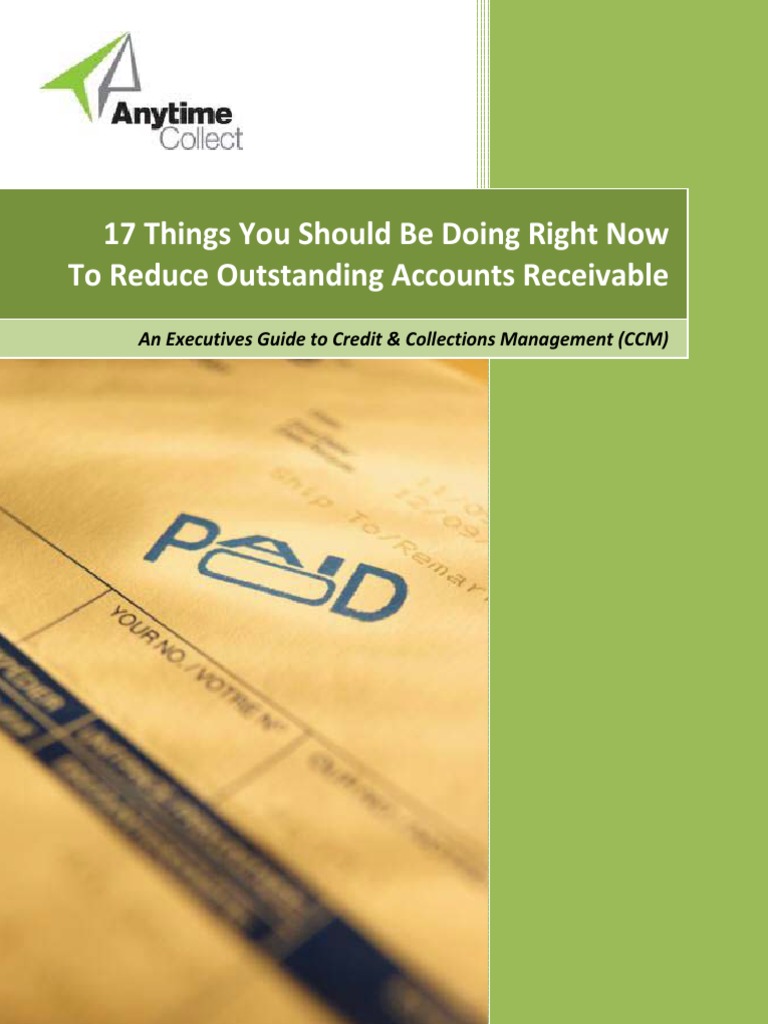 17 Things You Should Be Doing Right Now To Reduce Outstanding Accounts ...
