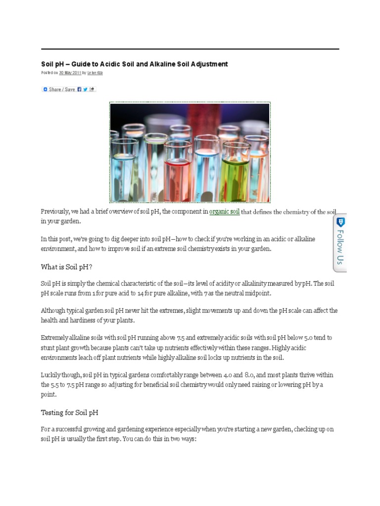 Acidic vs Alkaline Soil | Ph | Soil